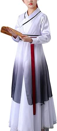Amazon.com: Chinese Traditional Hanfu Dress Confucius Pupil Costume ...