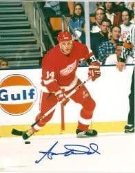 Amazon.com: Aaron Ward Detroit Red Wings Signed 8x10 Photo : Sports ...