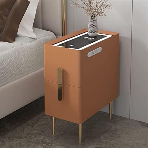 2 Drawer Bedside Table,Smart led Bedside Table, with USB, Wireless ...