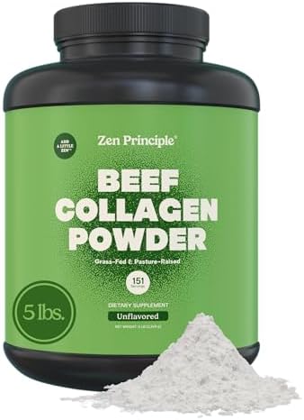 Amazon.com: Zen Principle Grass-Fed Agglomerated Collagen Peptides 5 lb ...