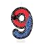 Amazon.com: iNINGER Red 3rd Birthday Candle Hero Blue Birthday Candle ...