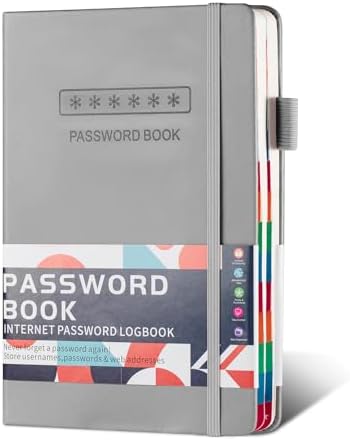 Bncxdc Password Book, Password Book Alphabetical with Tabs, Password ...