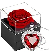 Rosa Eterna,Rosa Real Preservada,Eterna Hecha a Mano Flores,Roja Románticos Regalo para Ella Día ...