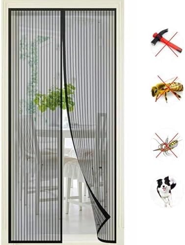 YRH Magnetic Fly Screen Door, Heavy Duty Bug Mesh Curtain with Powerful ...
