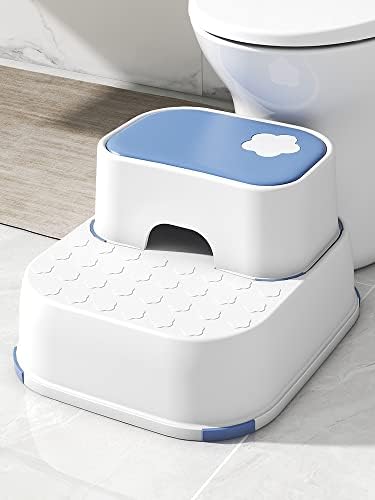 Step Stool 2 Tier Non Slip Removable Foot Step Bench Plastic Leader ...