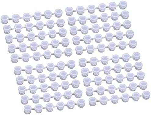 Amazon.com : 24 Strips 144 Pots Empty Paint Pots with Lids Mini Acrylic ...