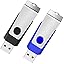 Amazon.com: 128GB USB 3.0 Flash Drives 2 Pack with USB C 3.0 Adapter ...