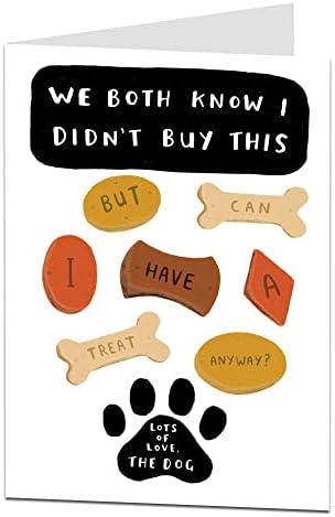 LimaLima Funny Birthday Card From The Dog Perfect For Dad Son Daughter ...