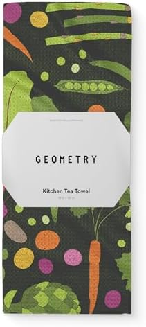 Amazon.com: GEOMETRY Kitchen Tea Towels - Quick Dry Microfiber Dish ...