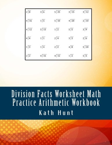 Amazon.com: Division Facts Worksheet Math Practice Arithmetic Workbook ...