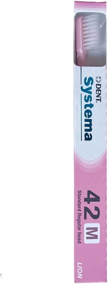 Amazon | ライオン DENT . EX システマ 歯ブラシ 1本 42M(レギュラー ふつう) ピンク | LION | 大人用歯ブラシ 通販