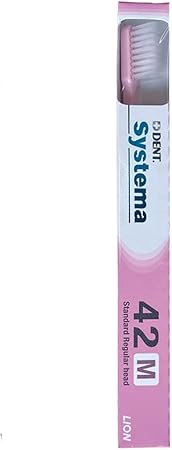 Amazon | ライオン DENT . EX システマ 歯ブラシ 1本 42M(レギュラー ふつう) ピンク | LION | 大人用歯ブラシ 通販