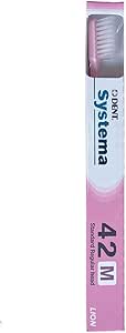 Amazon | ライオン DENT . EX システマ 歯ブラシ 1本 42M(レギュラー ふつう) ピンク | LION | 大人用歯ブラシ 通販