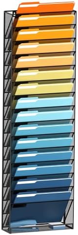 Amazon.com : JMHUD 16-Tier Hanging File Organizer Wall File Holder ...