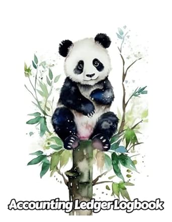 Watercolor Panda Accounting Ledger Logbook: Record Income & Expenses ...