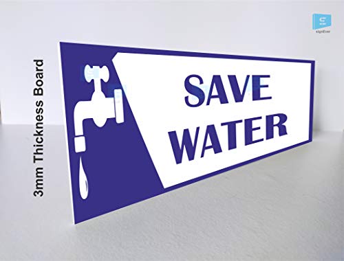 Buy SIGN EVER Save Water Sign Boards For School Office Collage Factory ...