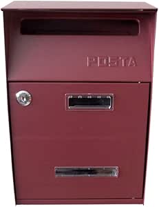 Residential Double Door Mailbox Locking Mailbox with Password Lock Wall ...