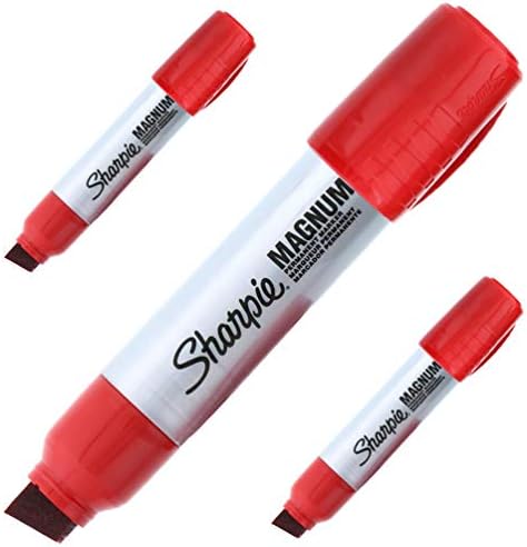 3 x Sharpie Magnum Permanent Markers with Extra Wide Chisel Tip ...
