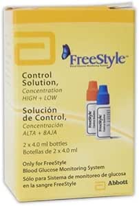 Amazon.com: FreeStyle Control Solution High/Low - 2 x 4.0ml bottles ...