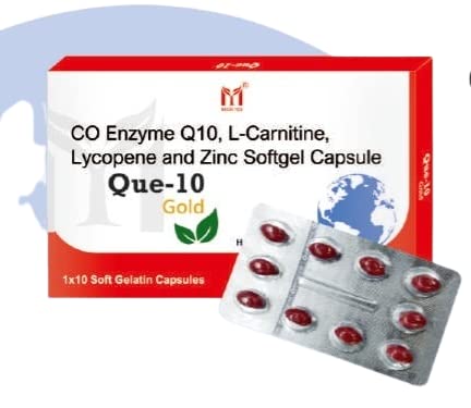 Buy Que-10 Gold Softgel Capsules 10x1x10 Online at Low Prices in India ...