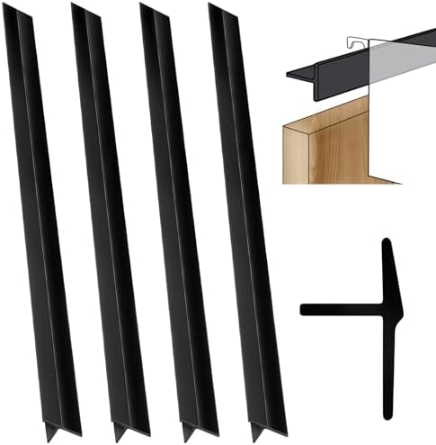Amazon.com : Tenare 4 Pieces 15.75 Inch PVC Drawer Hanging File Rails ...