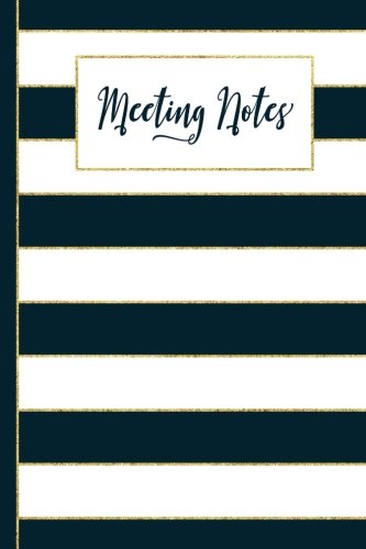 Meeting Notes - Navy Blue: Business Professional Note-Taking Journal ...