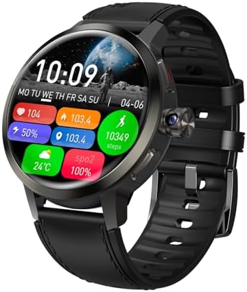 Amazon.com: Rainbuvvy 4G Smart Watch SL8541E Quad Core 2GB+16GB Rotating Camera Men Watch 1.75 ...