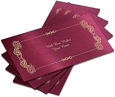 Brown Cloud Customised Exclusive Designer SATIN Maroon Shagun/Money ...