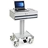 Amazon.com: Displays2go Mobile Computer Carts, Locking Drawer, Height ...