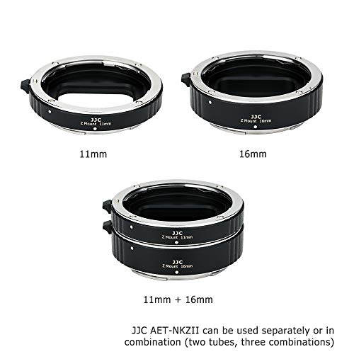 JJC Z Mount Auto Focus Macro Extension Tube Set for Nikon Z50 - Want It All