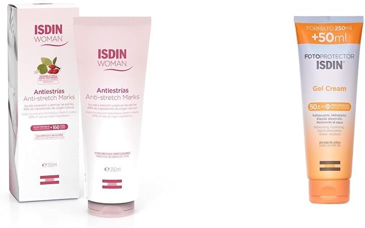 ISDIN Woman Antiestrías Crema para Prevenir y Atenuar las Estrías- 250 ...