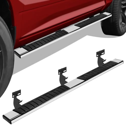 Amazon.com: [Pair] 6.75" Chrome Stainless Running Boards Side Step Bars ...