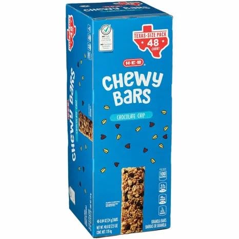 Amazon.com: HEB H‑E‑B Chocolate Chip Chewy Bars Value Pack