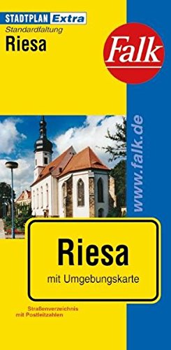 Amazon.co.jp: Falk Stadtplan Extra Riesa: mit Umgebungskarte ...
