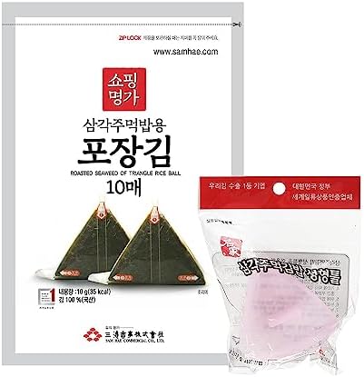Amazon.com : Minecook Seaweed Nori for Triangular Onigiri Samgak Gimbap ...