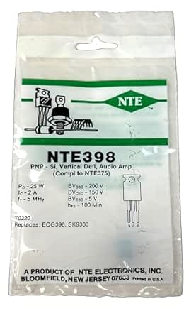 NTE Electronics NTE398 Silicon PNP Transistor TV Vertical Ou : Amazon.in: Industrial & Scientific