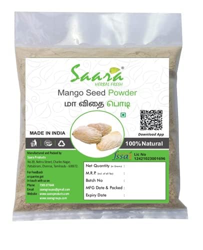 Amazon.com : Nutranix bhm HERBALFRESH Mango Seed Powder, 300g, Aam Beej ...