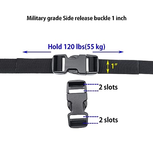 Snapklik.com : Quick Side Release Buckles 1 Inch,Super Heavy Duty ...