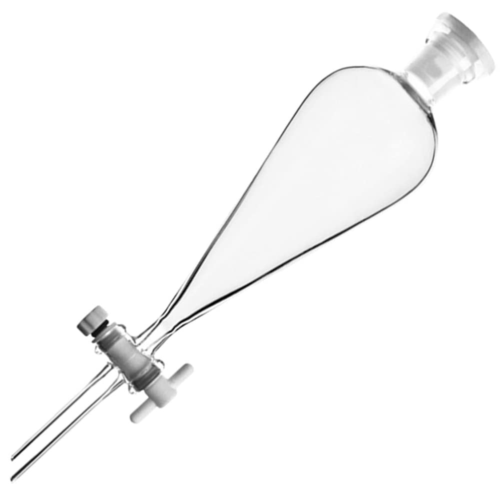 Buy NIVOK Stopcock Separatory Funnel 150ML Borosilicate Glass Conical ...