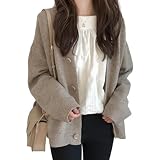 ・ブランド:Joyasslly・【上品なカジュアルスタイル】このニットカーディガンは、シンプルで上品なデザインが特徴です。ワイドスリーブとリブニットのディテールが、全体の雰囲気に緩やかでおしゃれな印象を与えます。どんなアイテムとも相性よく、...