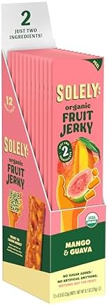 Amazon.com: SOLELY - Organic Mango Guava Fruit Jerky - 12 Individually ...