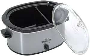 Amazon.com: Crock-Pot 3780BC Duet Divided Slow Cooker, Chrome : Home ...