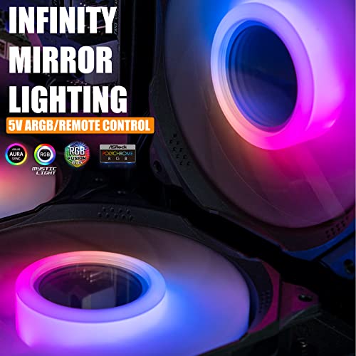 Snapklik.com : upHere RGB Case Fans,120mm Quiet Computer Cooling PC ...