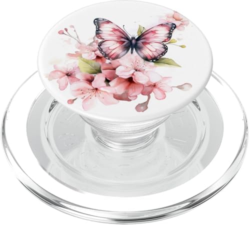 Amazon.com: Purple Butterfly PopSockets MagSafe PopGrip for iPhone ...