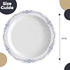Amazon.com: Exquisite Victorian 60-Piece Disposable Party Plates - 60 x ...