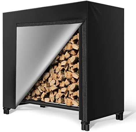 Amazon.com : OutdoorLines Outdoor Firewood Rack Cover, Waterproof Wood ...