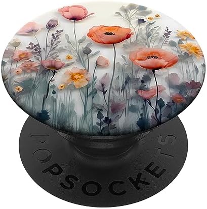 Amazon.com: Poppy Flowers Bouquet in Style of Resin, Flower PopSockets ...