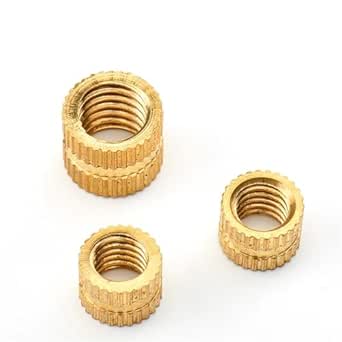 Amazon.com: LIUDONGX M2 M2.5 M3 M4 M5 M6 Brass Insert Nuts Copper Knurl ...