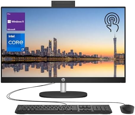 Amazon.com: HP Business 27" Touchscreen All-in-One, 27" FHD Display ...