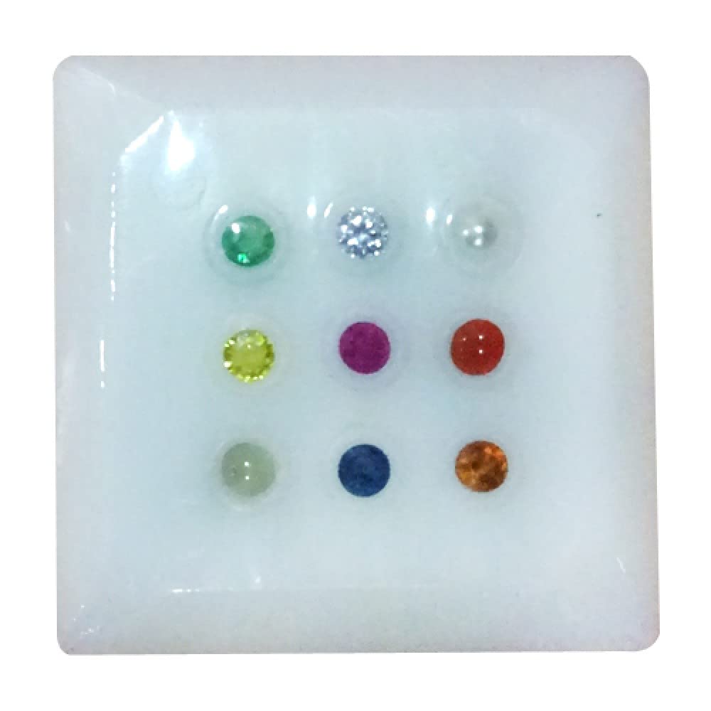 Buy Navratna/Navarathna/Nav Ratan Set Box for Bhoomi Pooja Good Vasthu ...